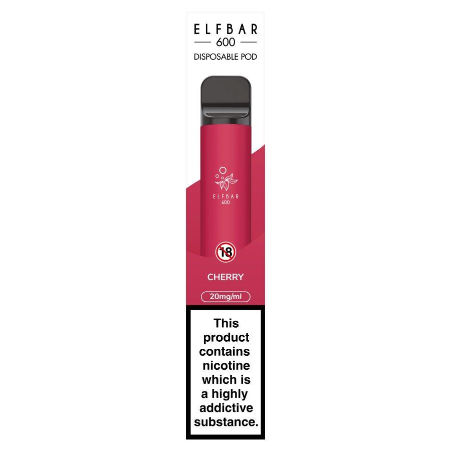 ELFBAR 600 Cherry Disposable Vape - Case of 10