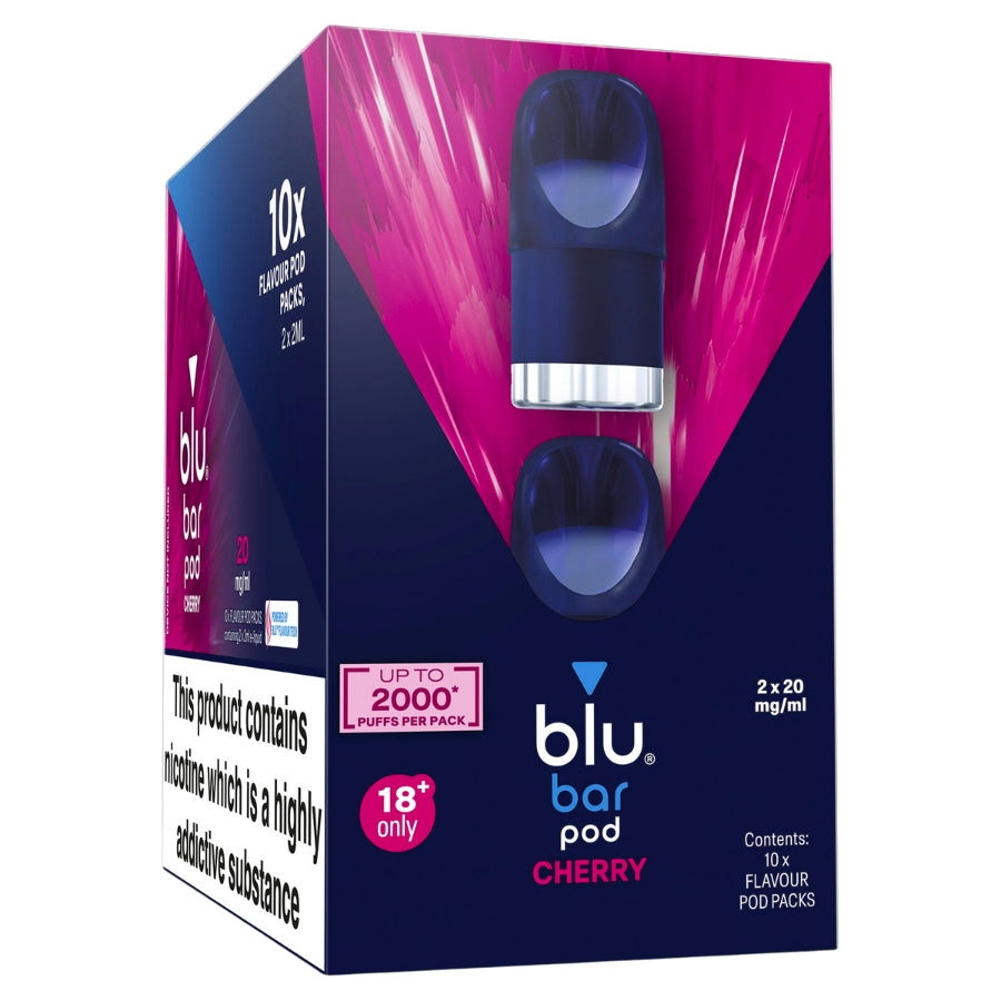 Blu Bar Cherry Refill Pods 20mg - Case of 10